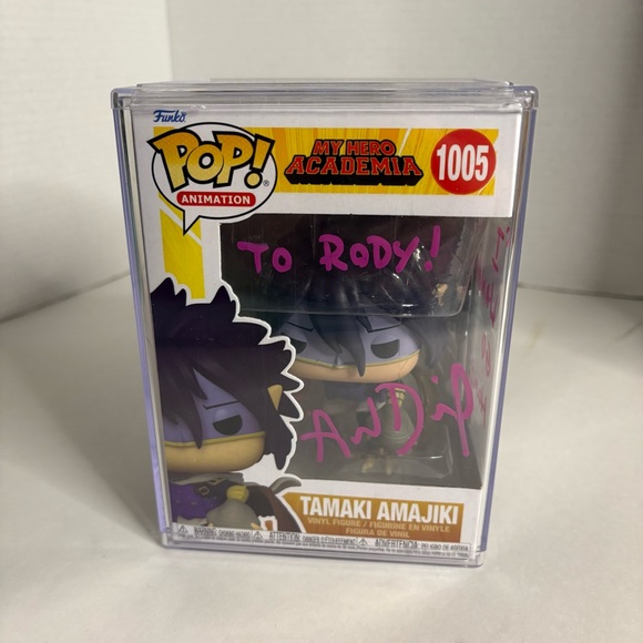 Funko | Other | Funko Pop Signed Tamaki My Hero Academia Aaron Dismuke ...